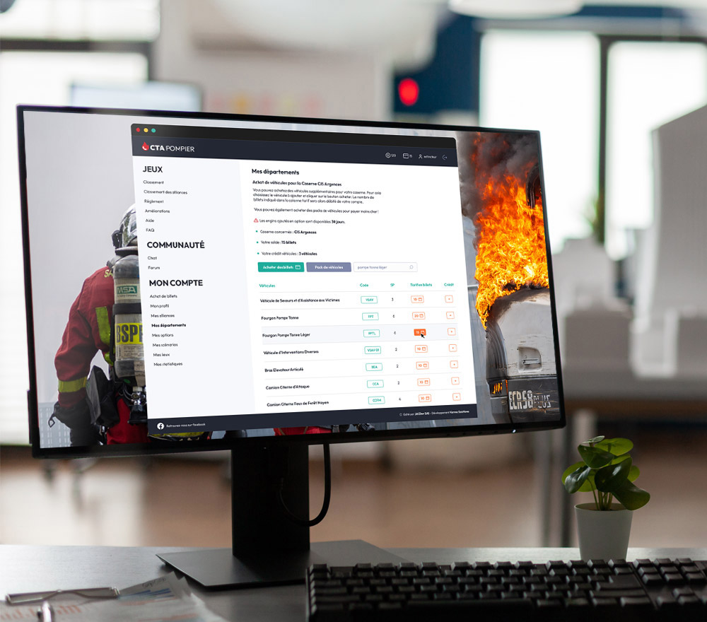CTA Pompier: jeu de simulation CTA/CODIS des Sapeurs-Pompiers